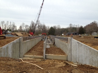 800' Length Dual Box Culvert Progress at Asheboro Co. - Mountain Creek ...